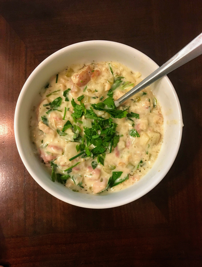 Sarah's Clam Chowder - Clam Chowder Recipe - Dining Alfresco